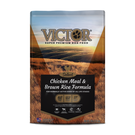 Victor Select Chicken Meal & Brown Rice Formula Dry Dog Food ...