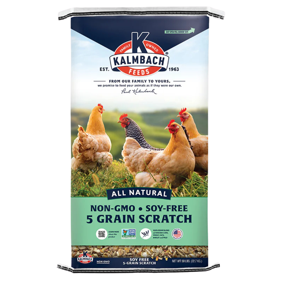 Kalmbach Soy-Free 5-Grain Premium Scratch Non-GMO - Kissimmee Valley Feed